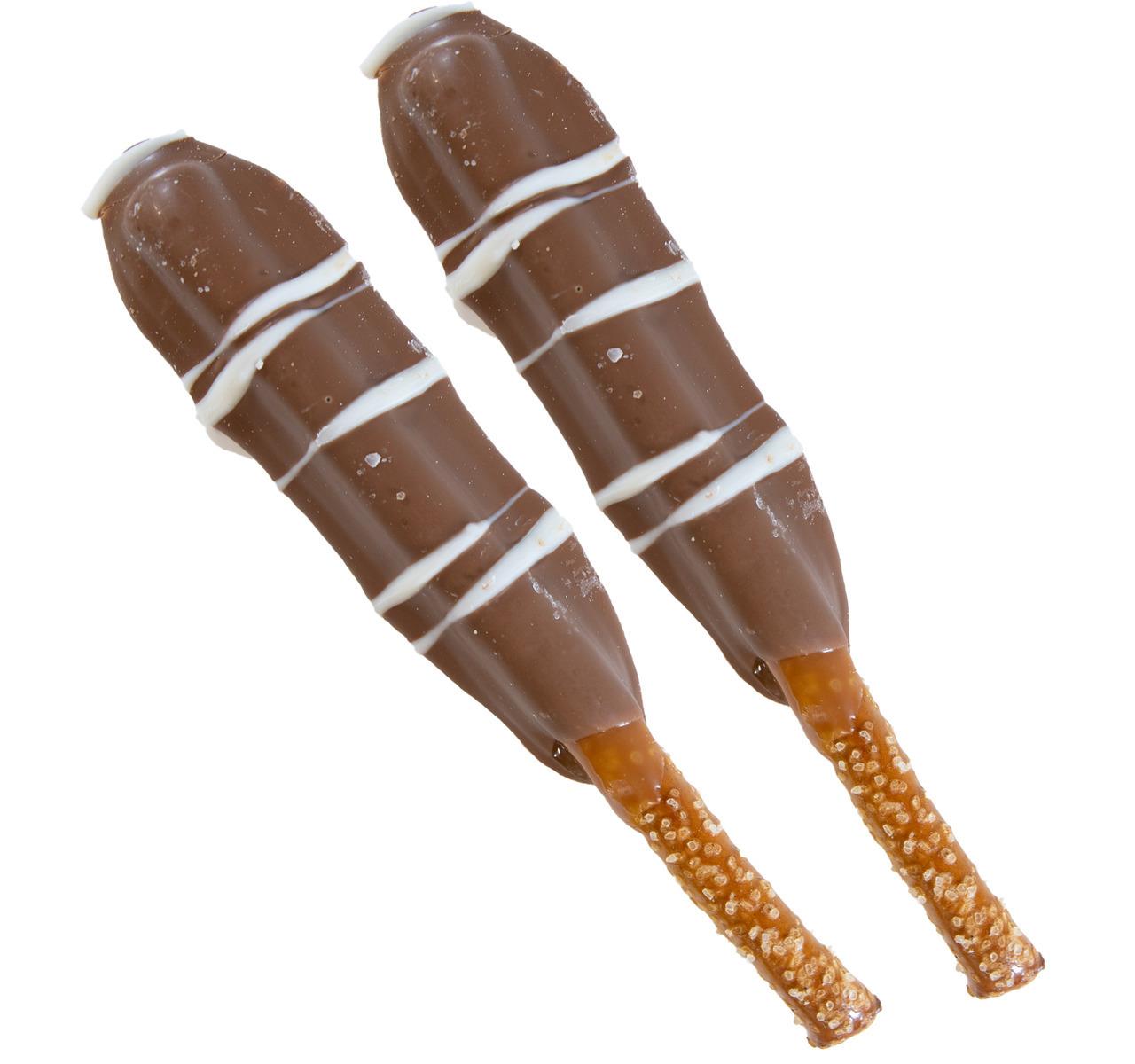 Chocolatey Caramel Covered Pretzel Rods 12/2ct