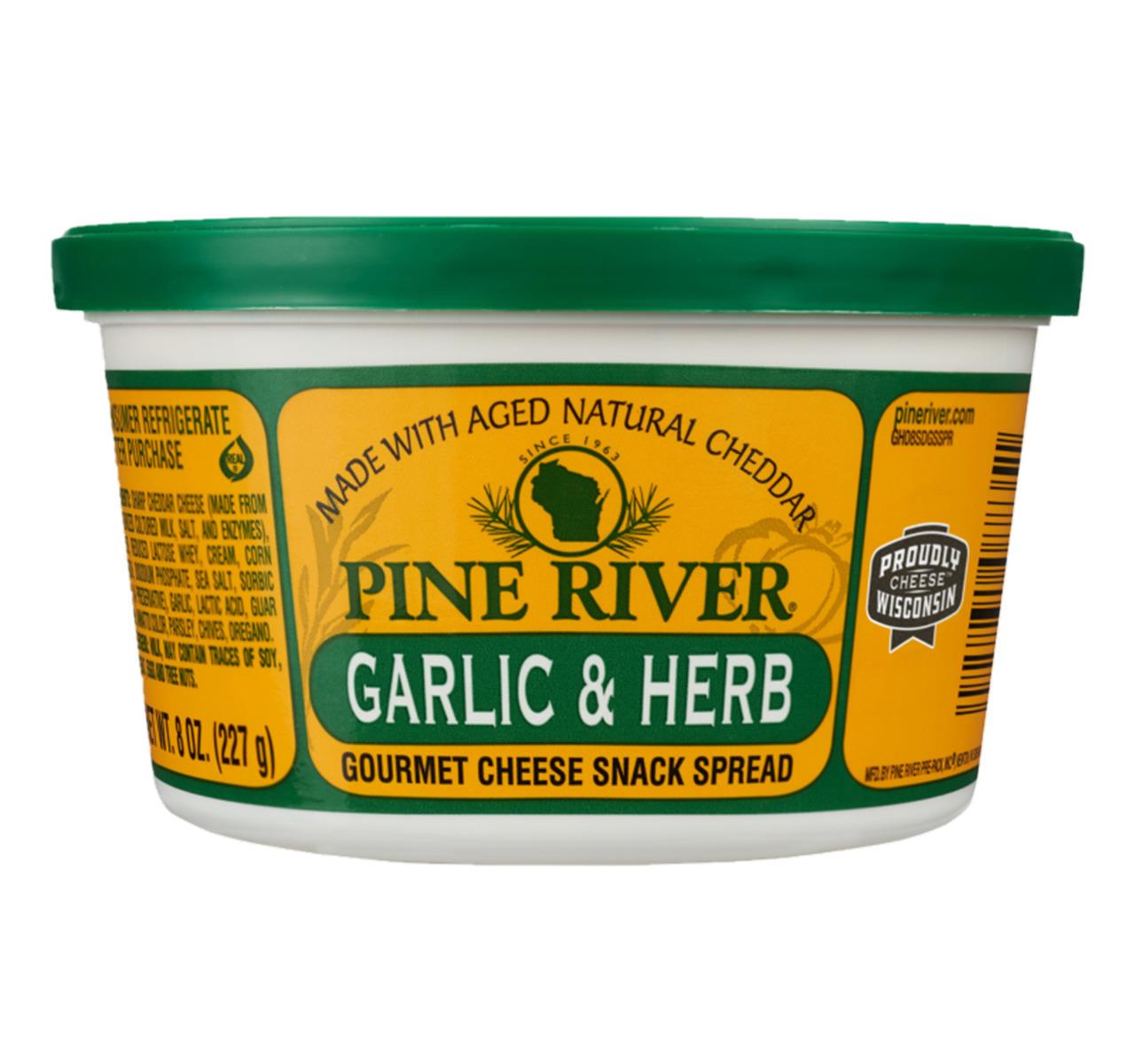 Garlic & Herb Gourmet Cheese Snack Spread, Shelf Stable 12/8oz