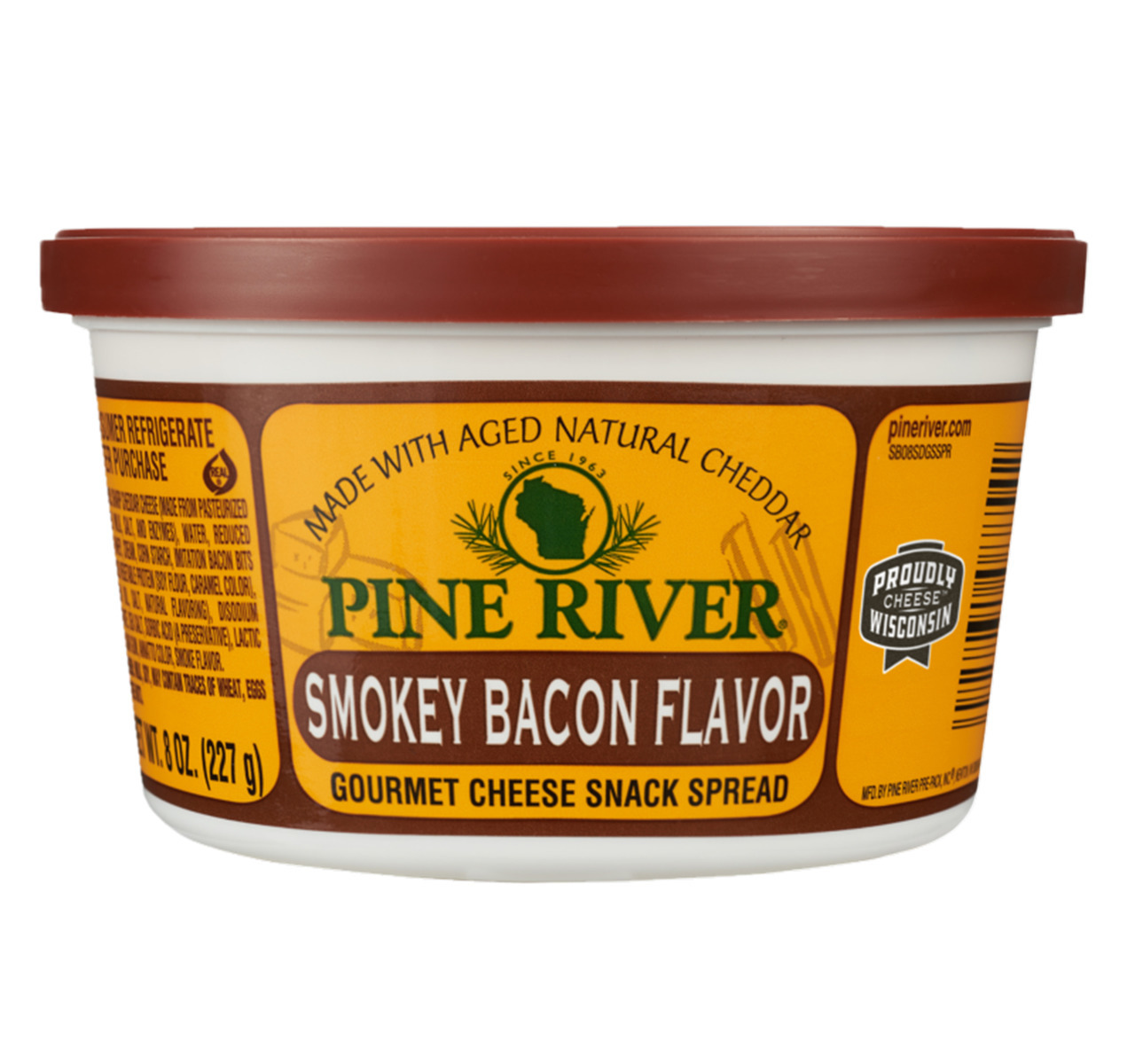Smokey Bacon Gourmet Cheese Snack Spread, Shelf Stable 12/8oz