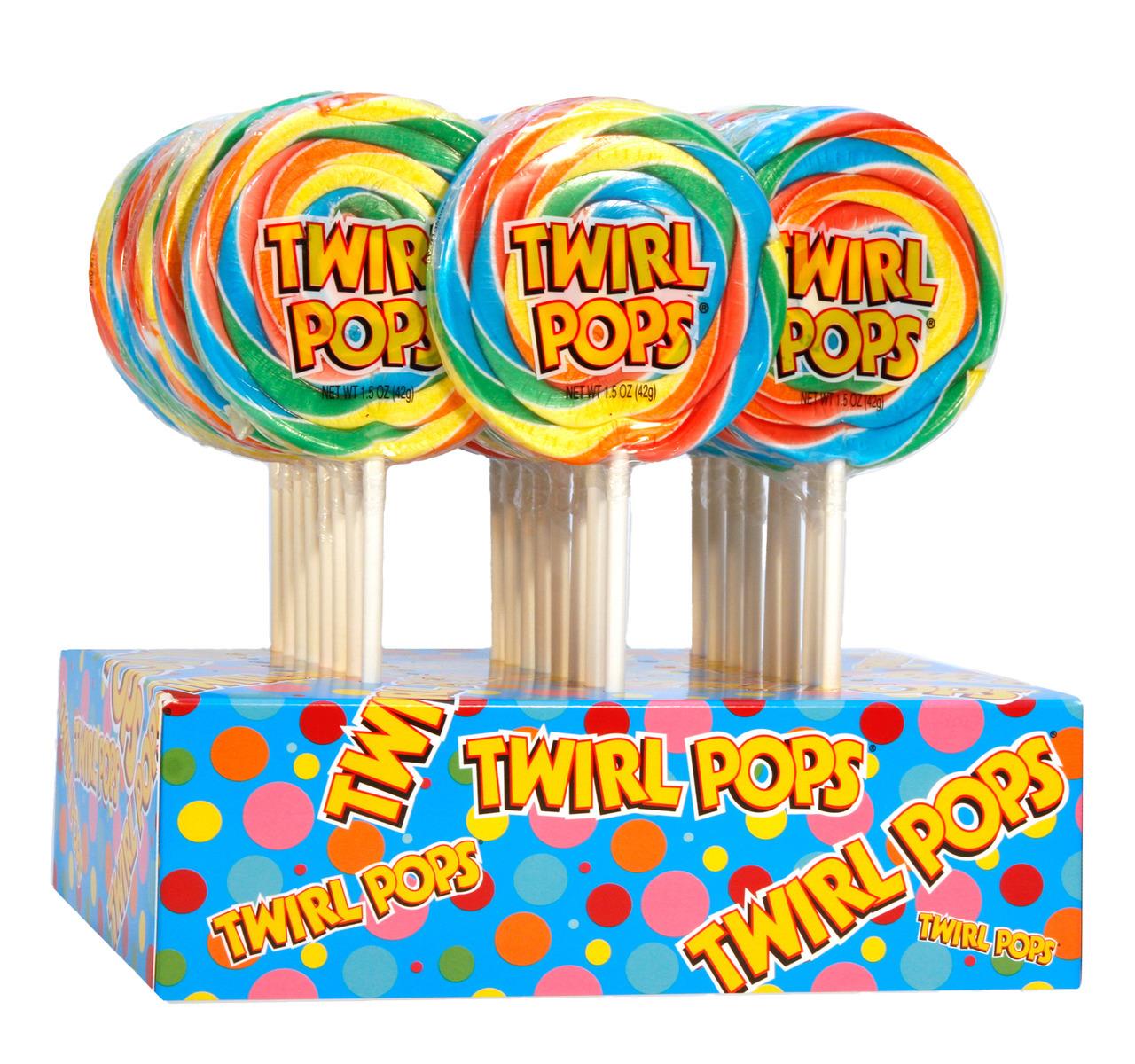 Rainbow Twirl Pops 24/1.5oz