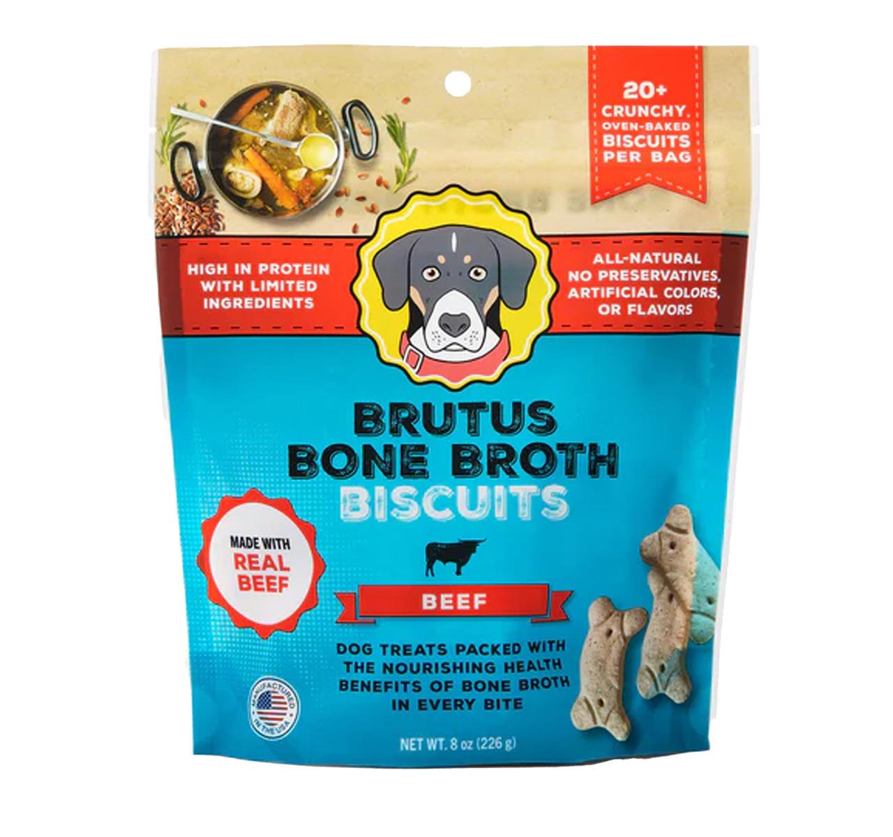 Bone Broth Beef Biscuits 6/8oz