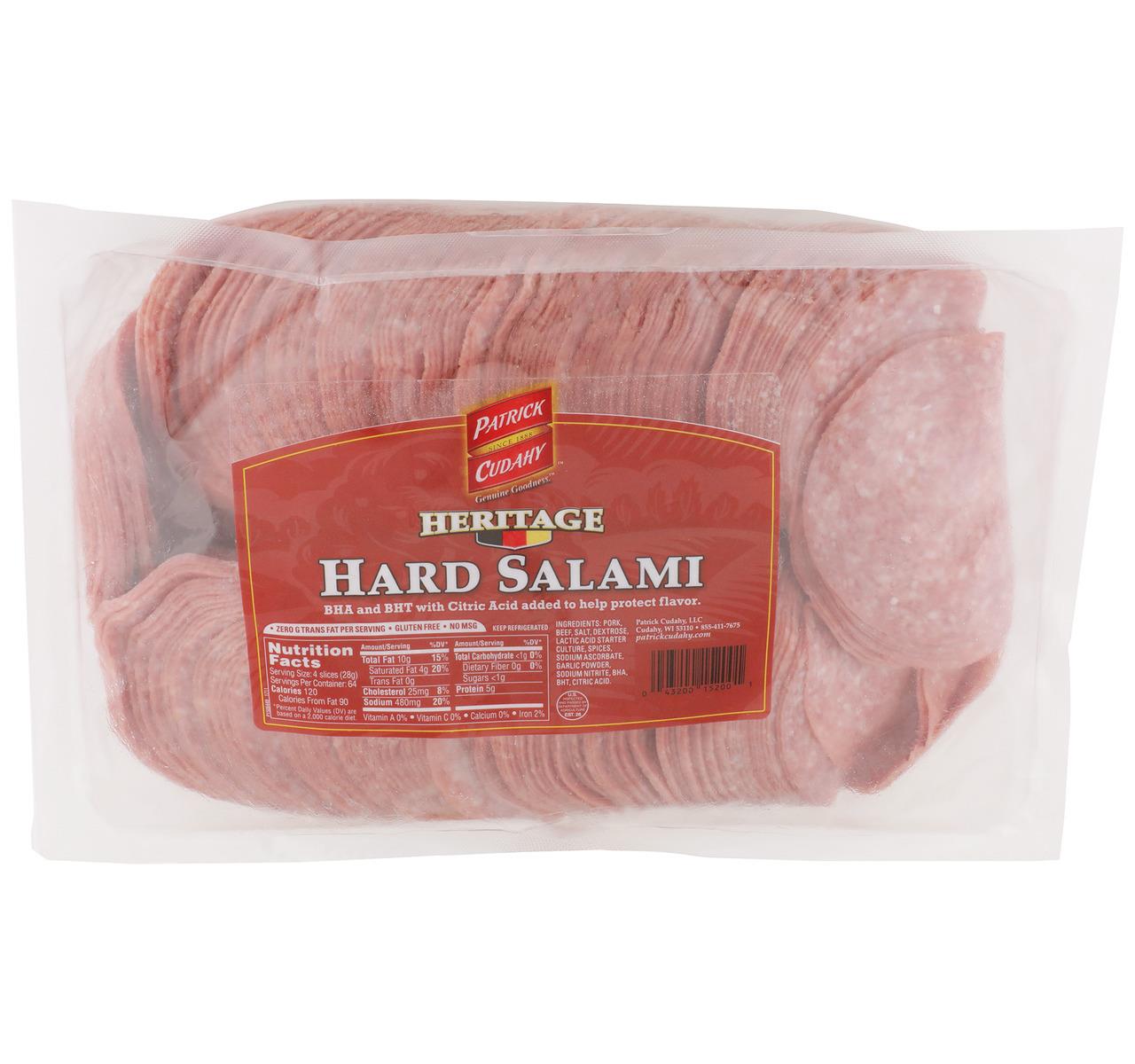 Pre-sliced Hard Salami 4/4lb