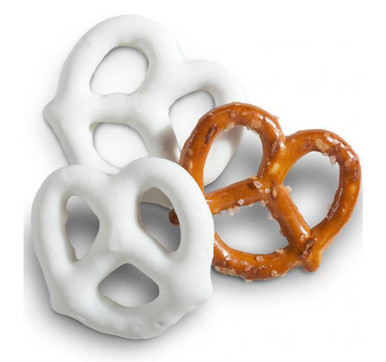 White Frosted Pretzels 10lb