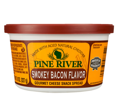 Smokey Bacon Gourmet Cheese Snack Spread, Shelf Stable 12/8oz