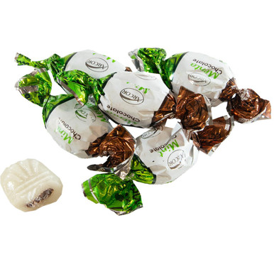 Chocolate Filled Mint Hard Candy 6lb