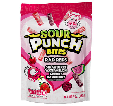 Sour Punch Rad Reds Bites 6/9oz
