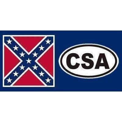 CSA with Rebel Flag Bumper Sticker