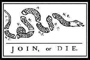Join Or Die Flag Revolutionary Black Tactical Flag 3x5 ft
