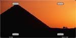 Buy Pyramid Sunset License Plate For Sale