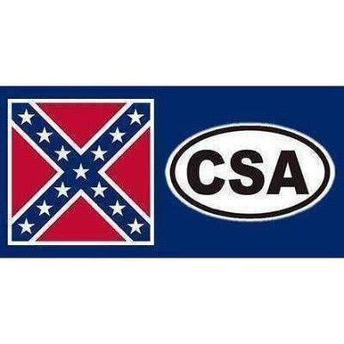 CSA with Rebel Flag Bumper Sticker