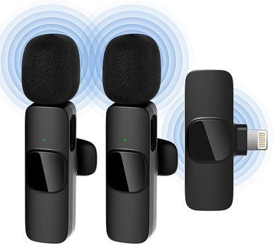 Qhot Wireless Microphones for iPhone iPad,[Lightning], Clip on Lapel ...