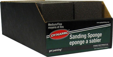Dynamic AG002600 Medium/Fine Sanding Sponge Display Box w/UPC (24pk ...