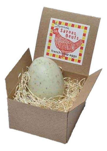 La Lavande Green Tea French Hen Egg Soap in Gift Box
