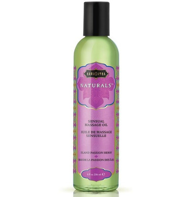 Kama Sutra Island Passion Berry Naturals Massage Oil - 8oz.