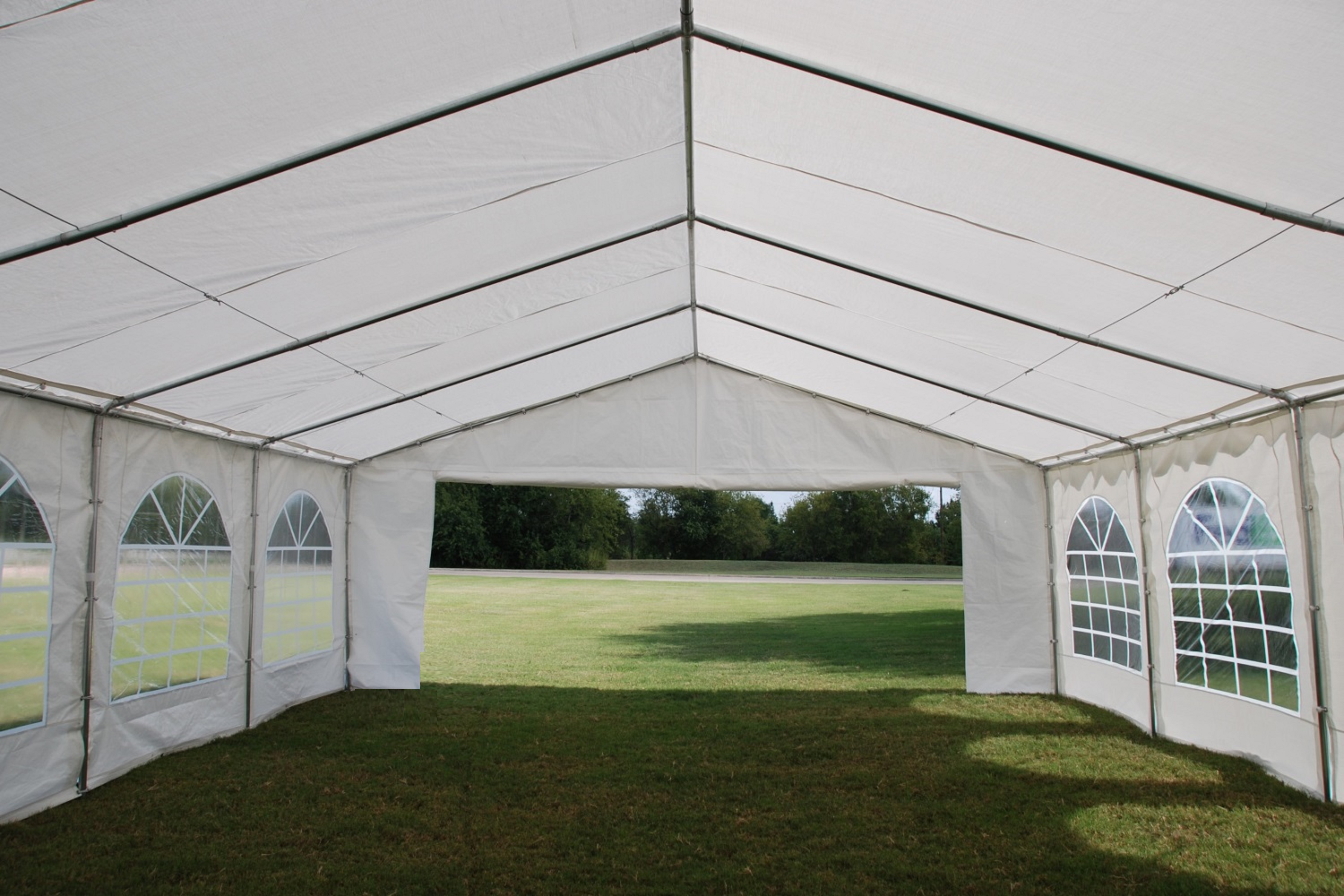 26'x16' Budget PE Party Tent, Storage Bags (3 Options) - Deltacanopy