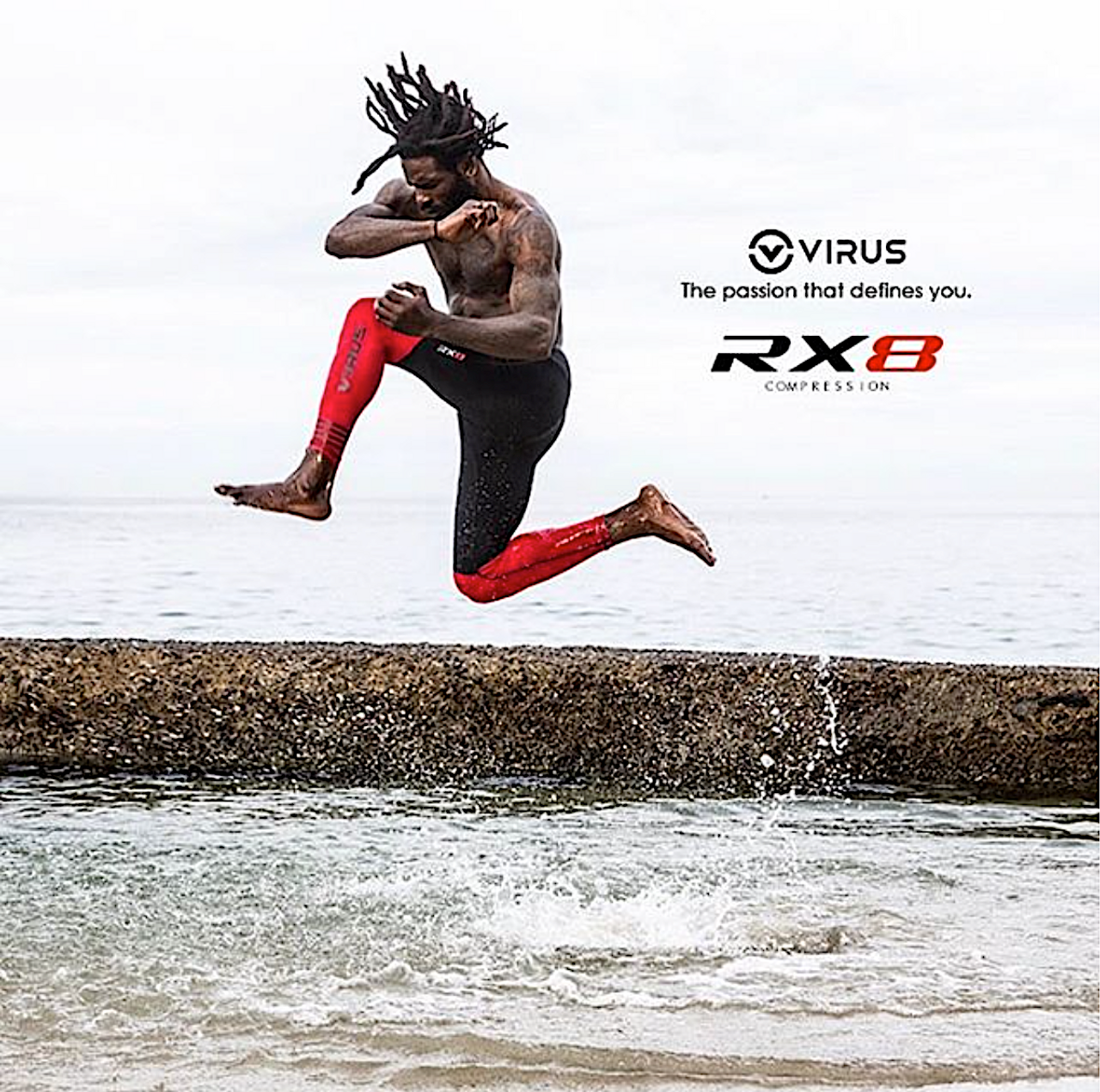 Virus Cub Swanson Signature Mens Stay Cool Compression Pants Rx8