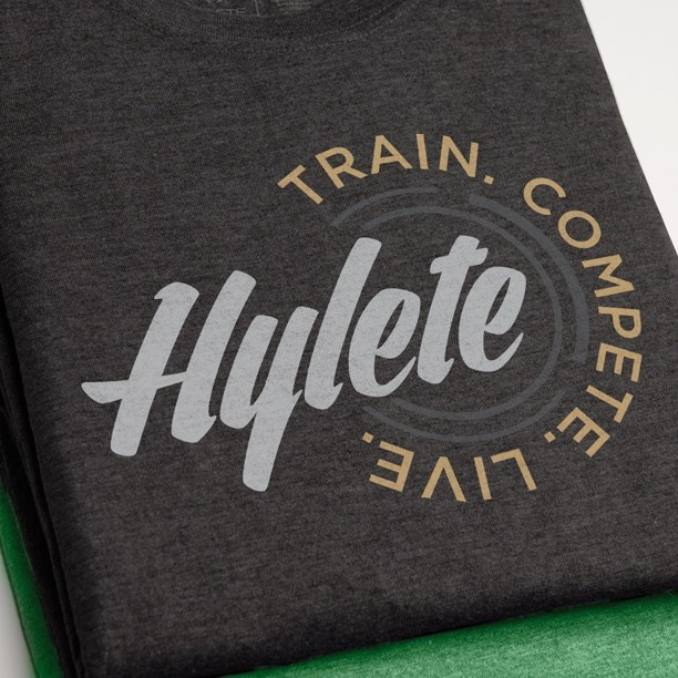 Hylete TCL tri-blend crew tee vintage black/silver - Battle Box UK.com