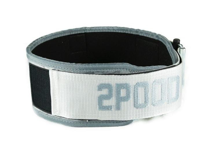 2POOD | WHITE MARBLE STRAIGHT WEIGHTLIFTING BELT (w/ WODclamp ...