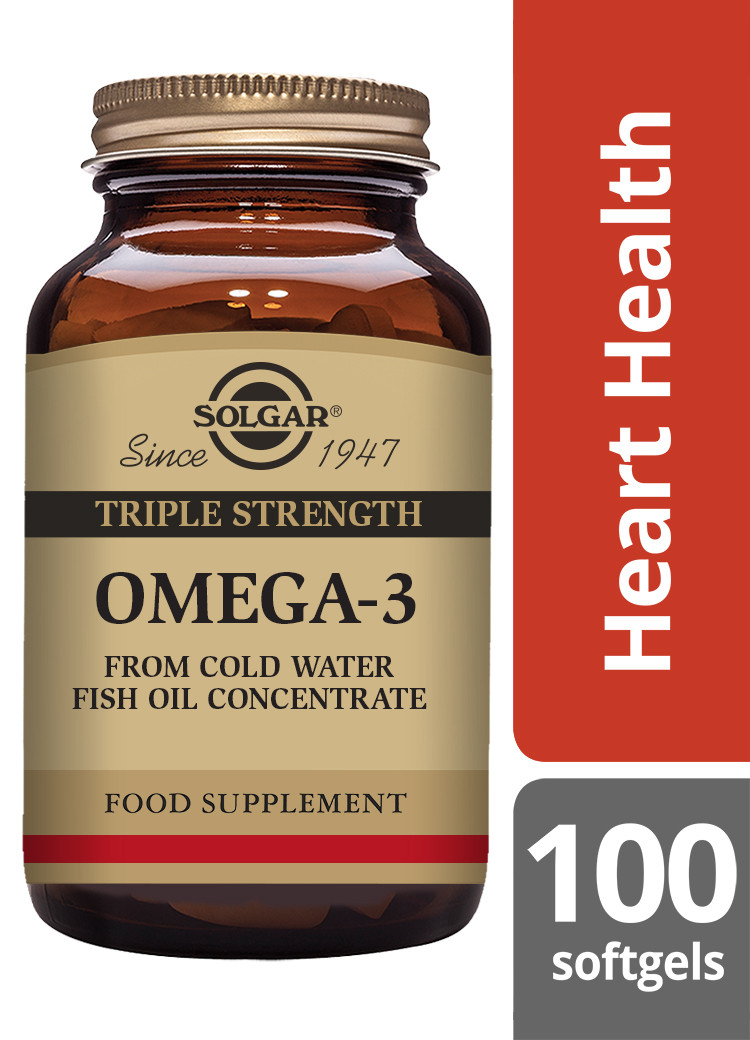 Solgar® | Triple Strength Omega-3 Softgels - Pack of 100 Concentrate ...