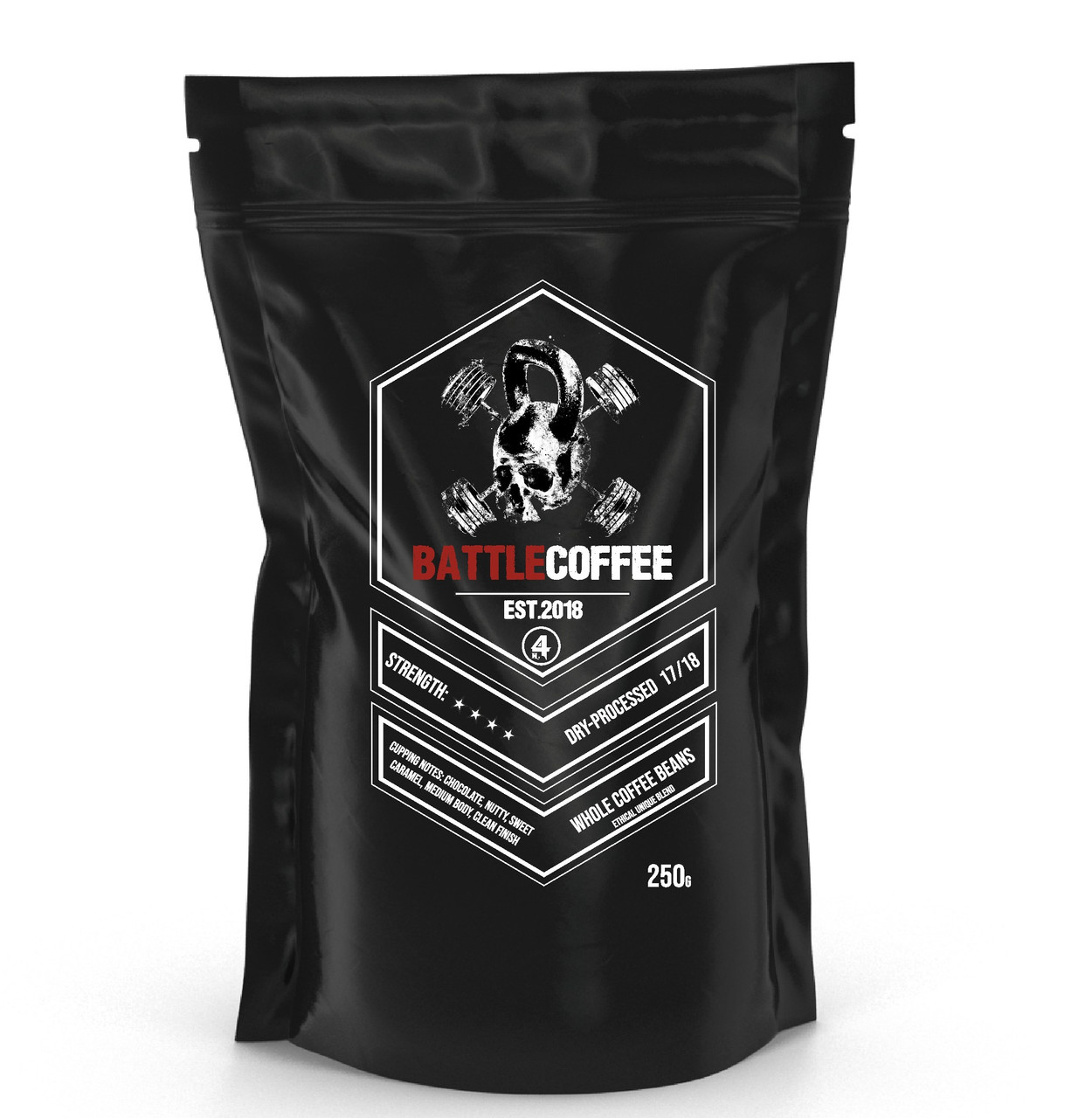 BattleCoffee | No4 Strong | Original Ground Coffee 250g - Battle Box UK.com