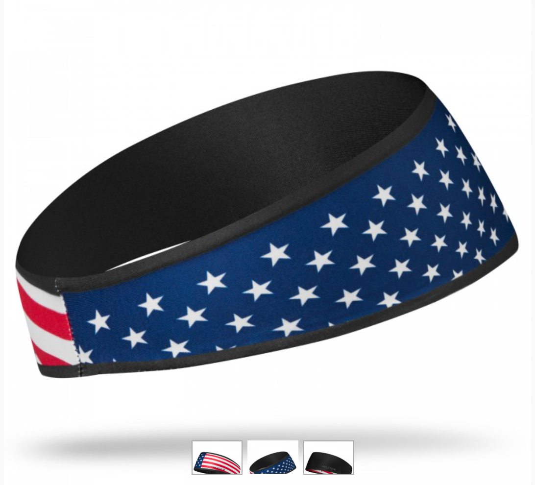 HYLETE inline reversible headband (usa/black) - Battle Box UK.com