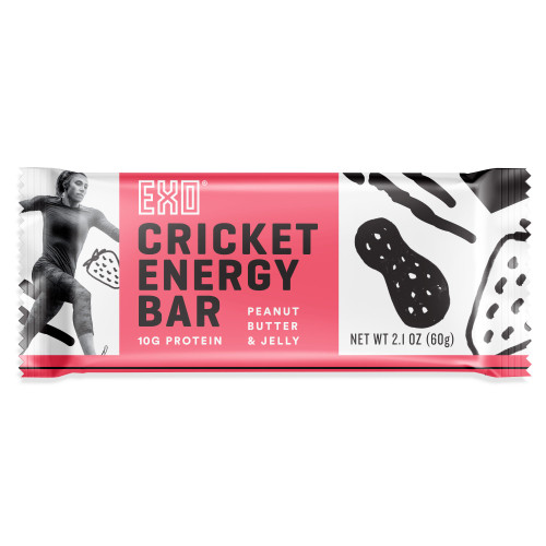 EXO Cricket Energy Protein Bars Peanut Batter & Jelly 12 Bars - Battle ...