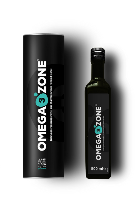Omega3Zone | 250ml Omega 3 Liquid Fish Oil | 1200mg EPA & 800mg DHA per 8ml Serving - Lemon ...