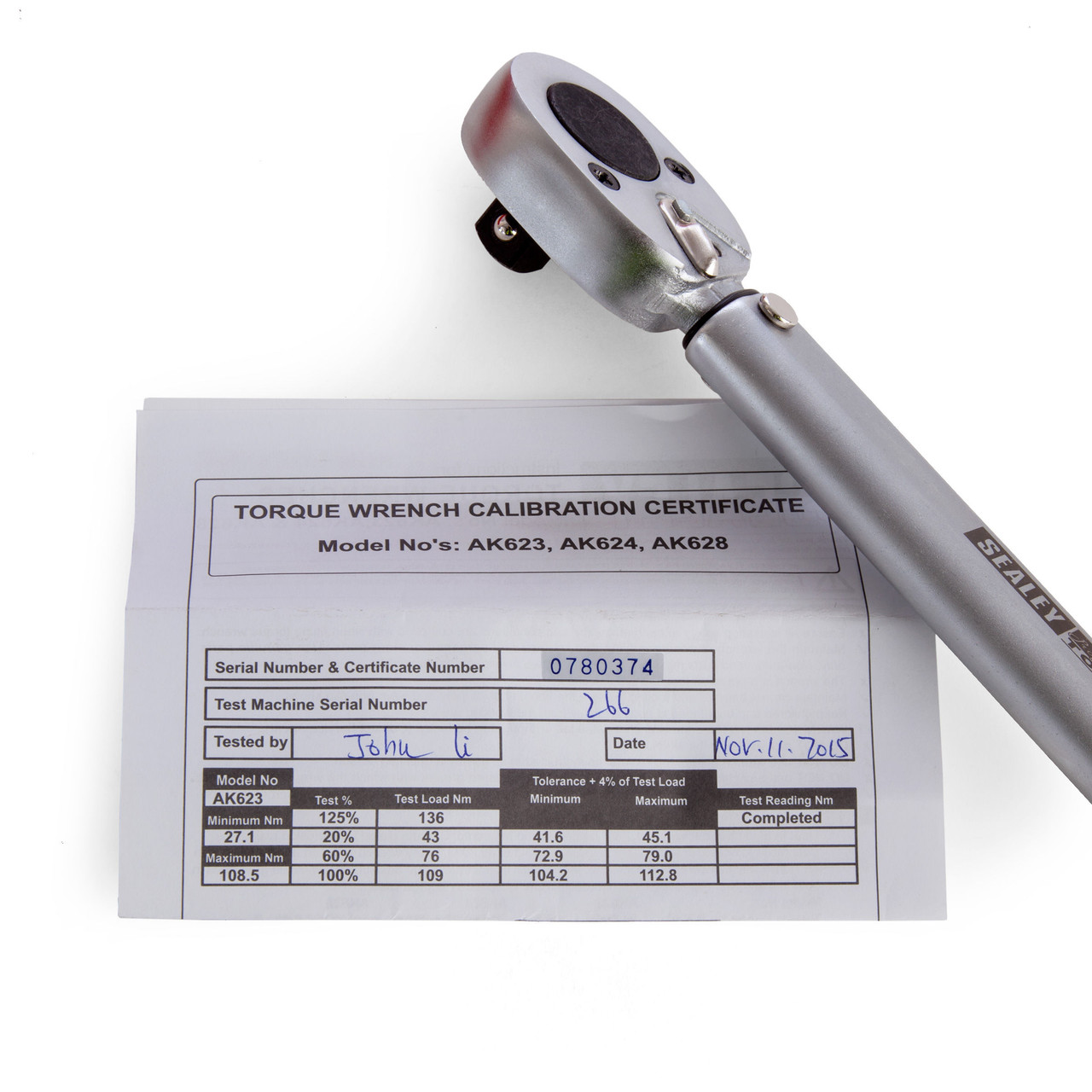 Sealey AK624 Micrometer Torque Wrench 1 2 Sq Dr Toolstop