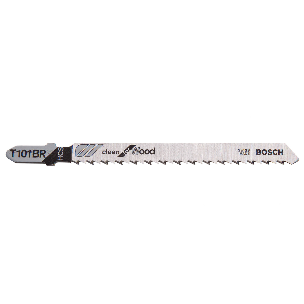 Bosch T101BR Jigsaw Blades HCS Clean for Wood (5 Pack)