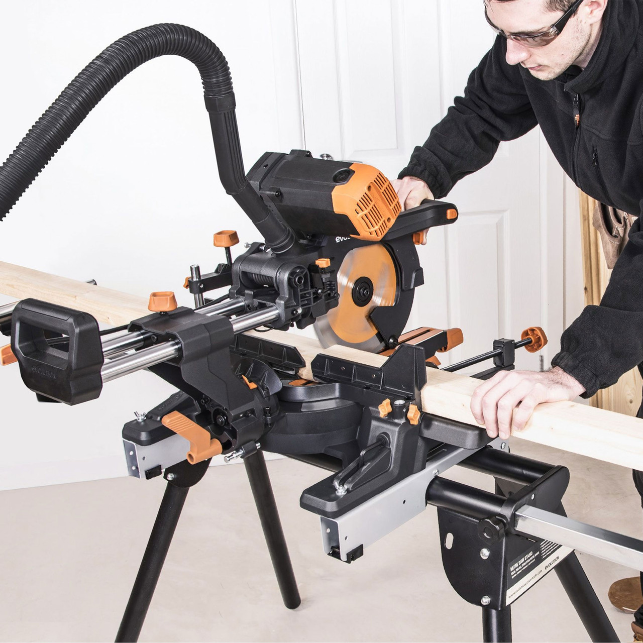 Evolution Multi Material Sliding Mitre Saw 240V Toolstop