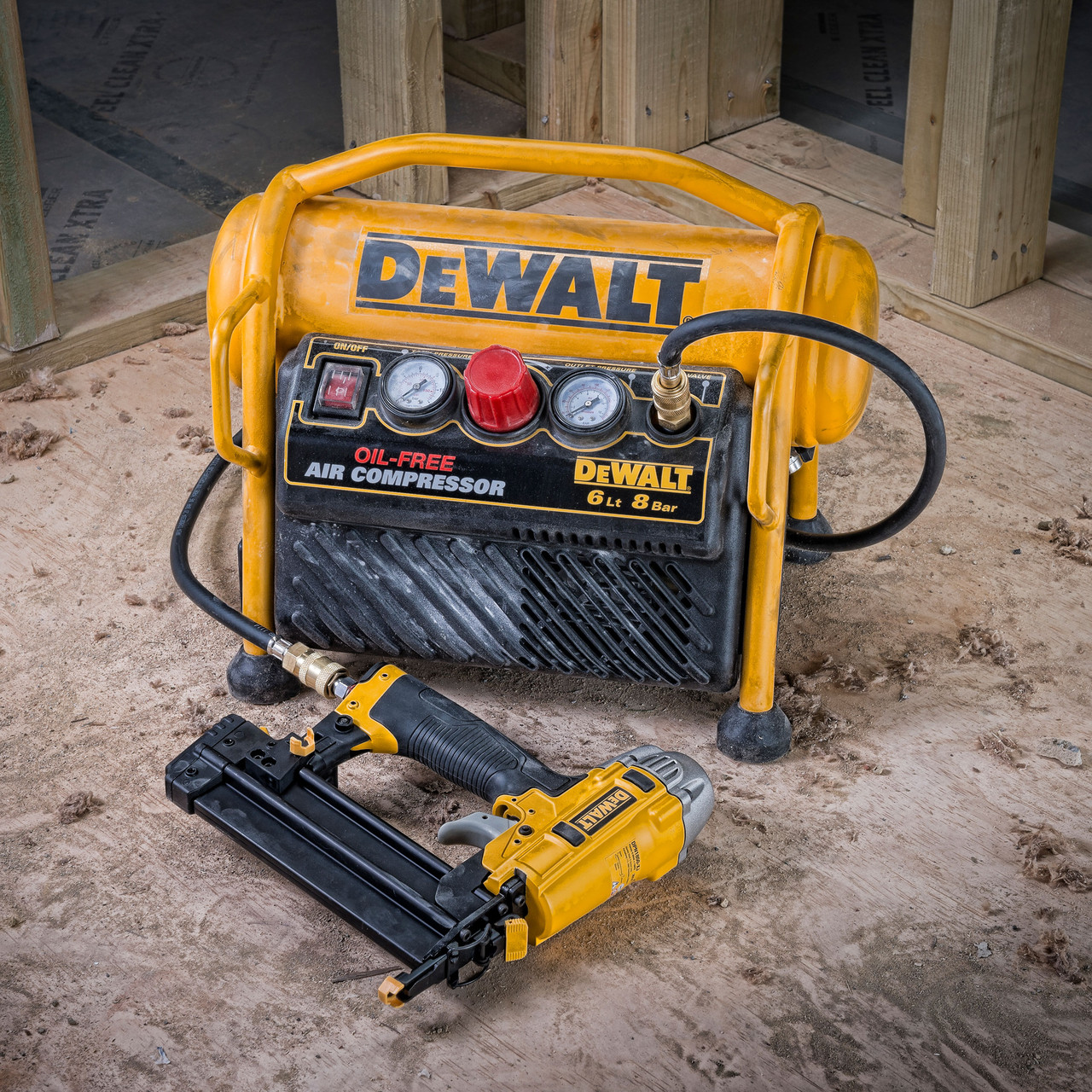 Dewalt DPC6MRC 6L Mini Roll Cage Compressor 240V Toolstop