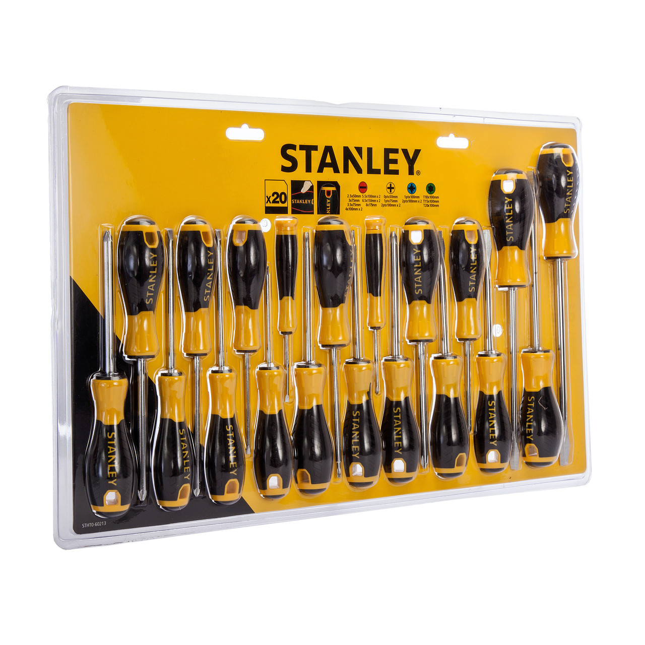 Stanley 60213 Screwdriver Set 20 Piece Toolstop