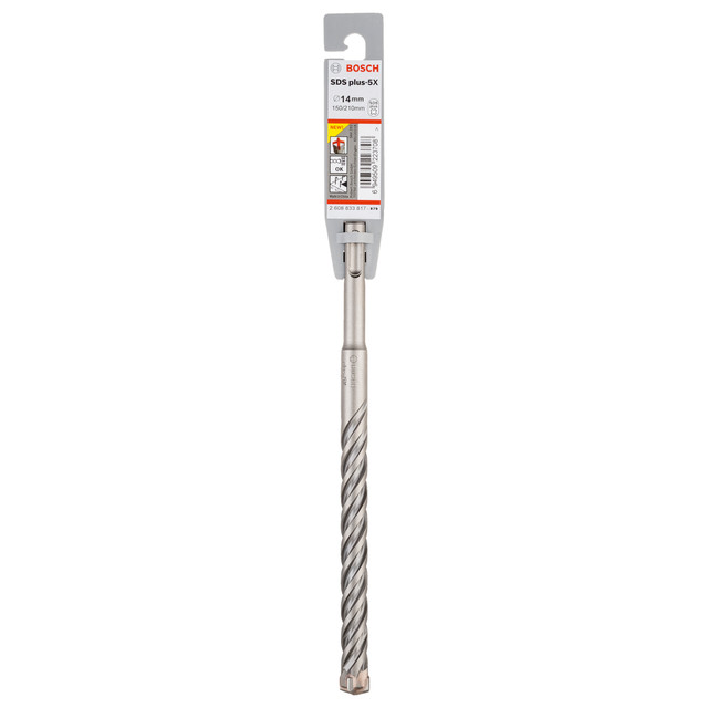 Bosch Sds Plus 5x Drill Bit 14 0mm X 150mm X210mm Toolstop