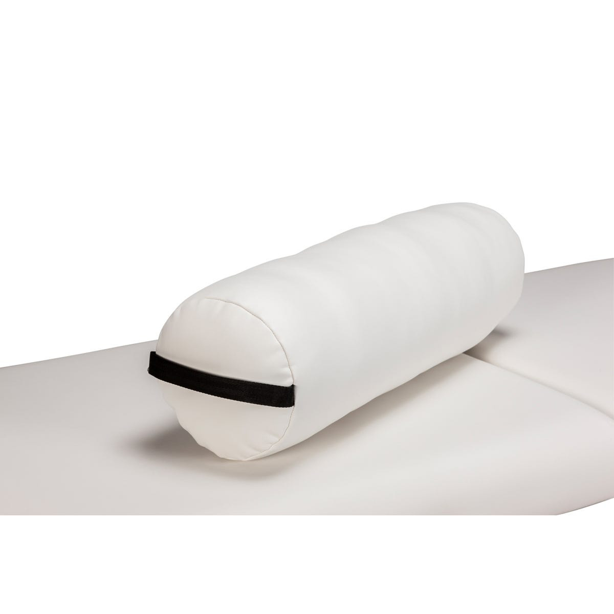 Equipro Round Bolster Pillow | White Massage Bolster Cushion 28”L x 8 ...