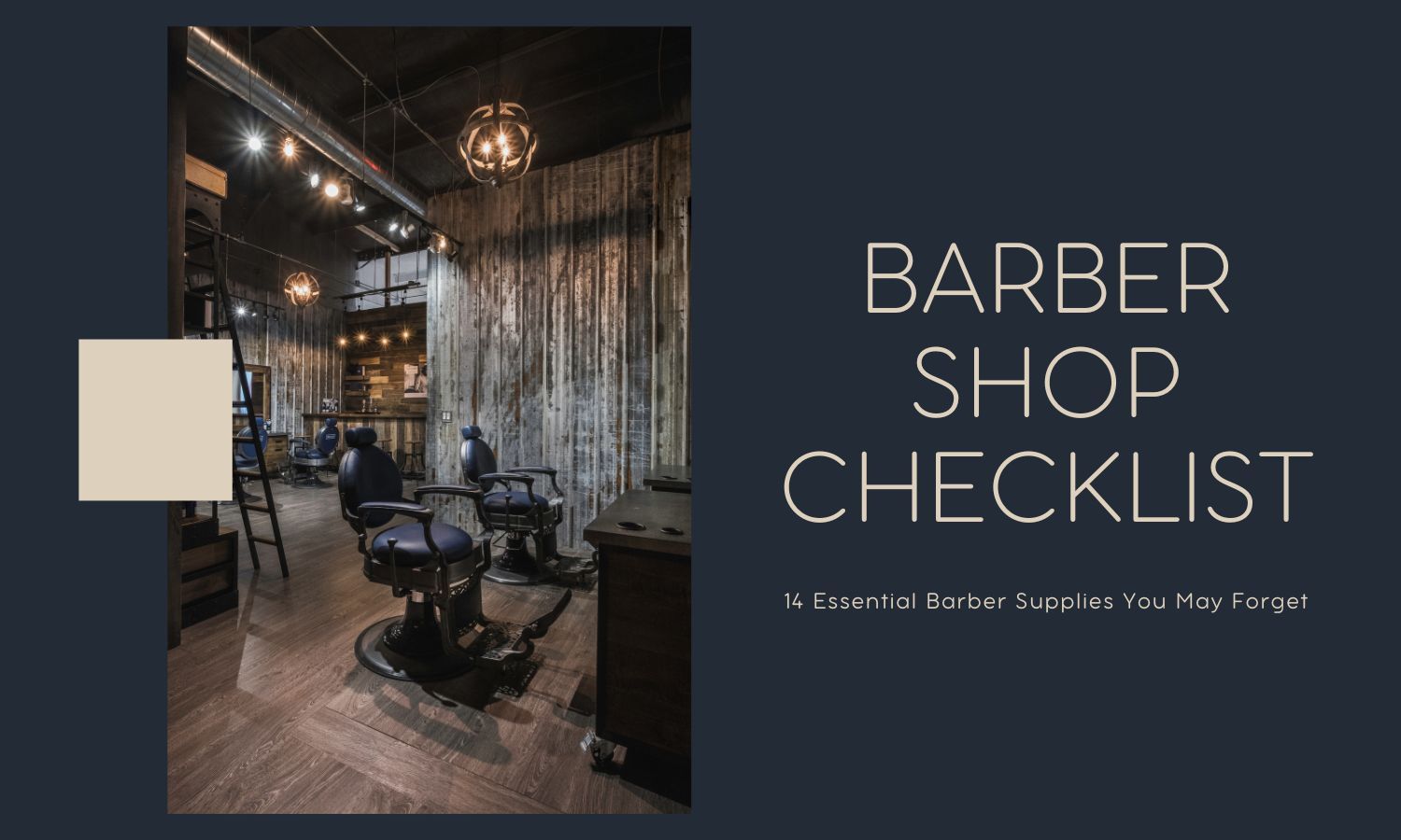 Barbershop Equipment Checklist - Minerva Beauty