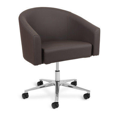 Cinque II Wide Technician Chair in Black, Rolling 5 Star Matte Black ...