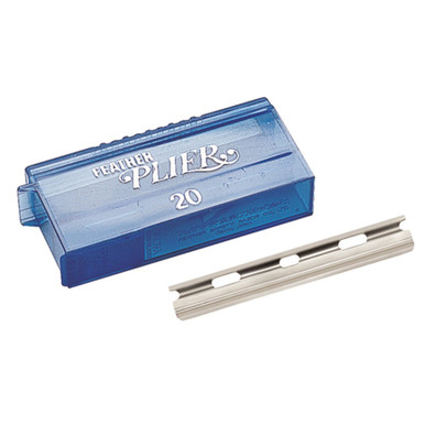 Feather Plier Razor Blades 20 Pack | Minerva Beauty