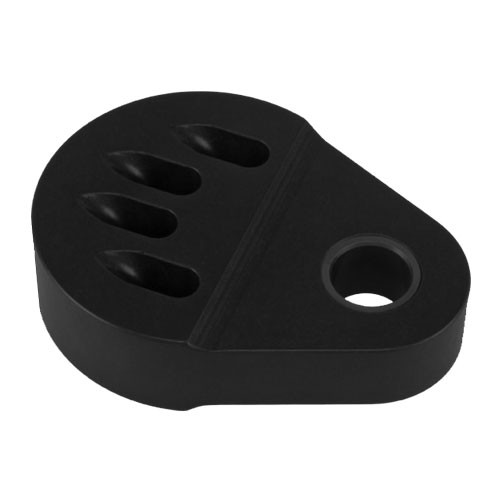 Colligo Marine - Carbon Chainplate/Male Distributor, Black, 1/2"