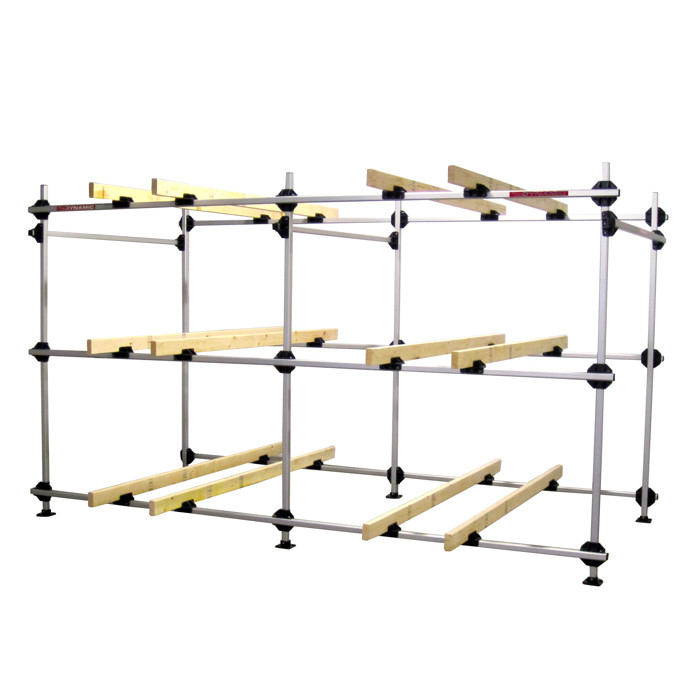 Dynamic Dollies 6 Boat Inflatable Storage Rack with Runners