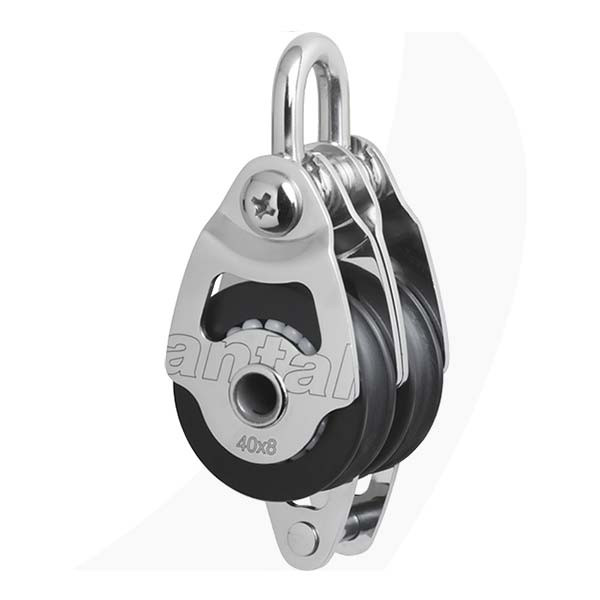 Antal 40mm Double Shackle Block w/ Becket