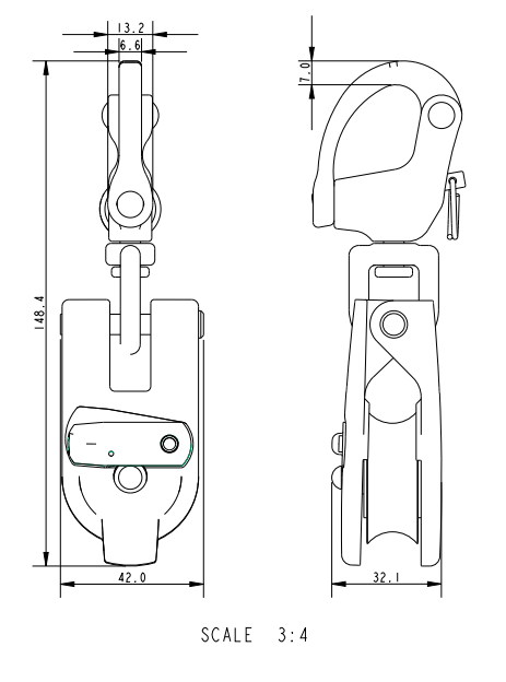 Allen Brothers 40MM Dynamic Snatch Block with Snap Shackle - Vela ...
