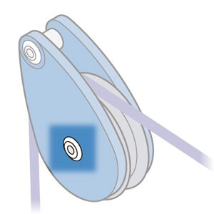 ILCA Laser Blue Boom Block