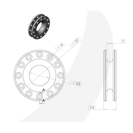 Colligo Marine - Enhanced Static Lashing Block, 3-6 mm, with lashing line