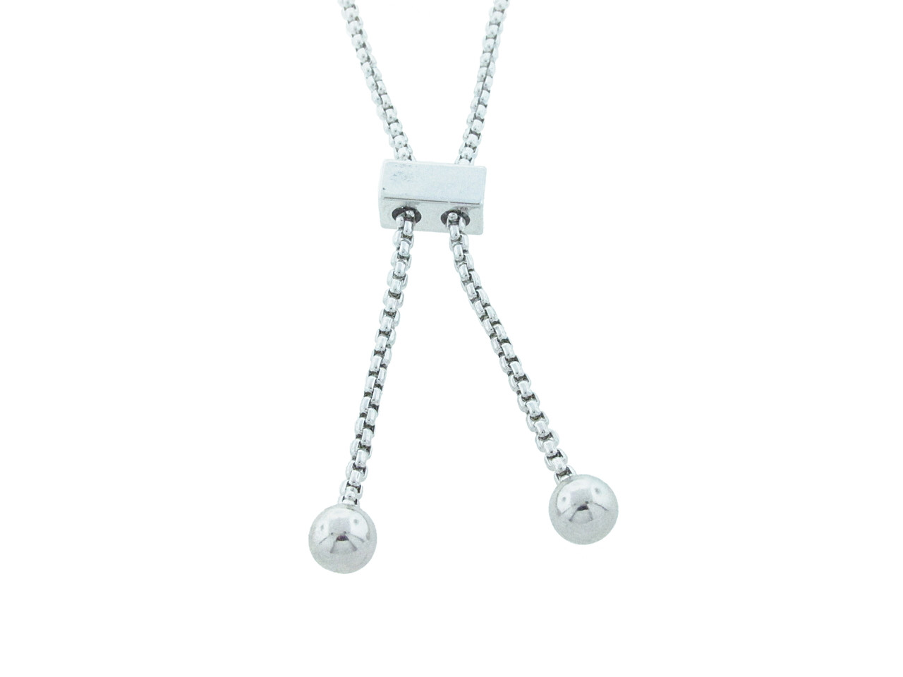 Slider Anklet | 12mm Square Three Setting