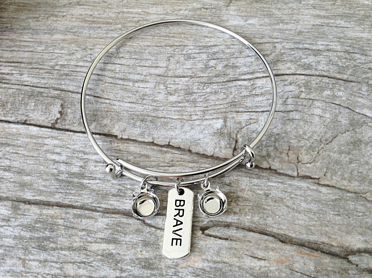 Empty Bangle | 8.5mm & Brave