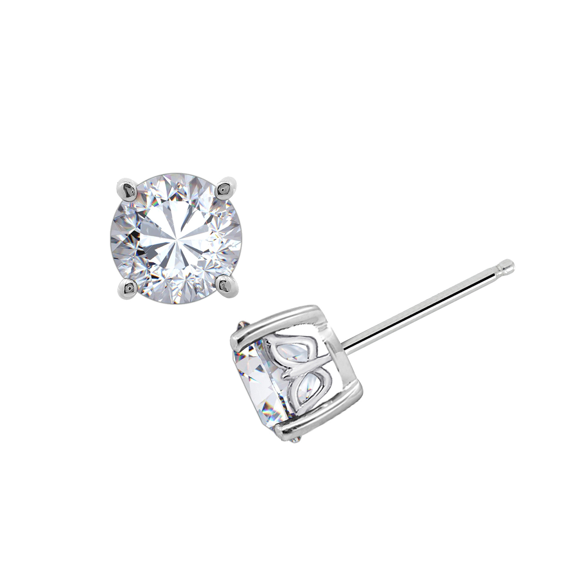 3 carat cz earrings store