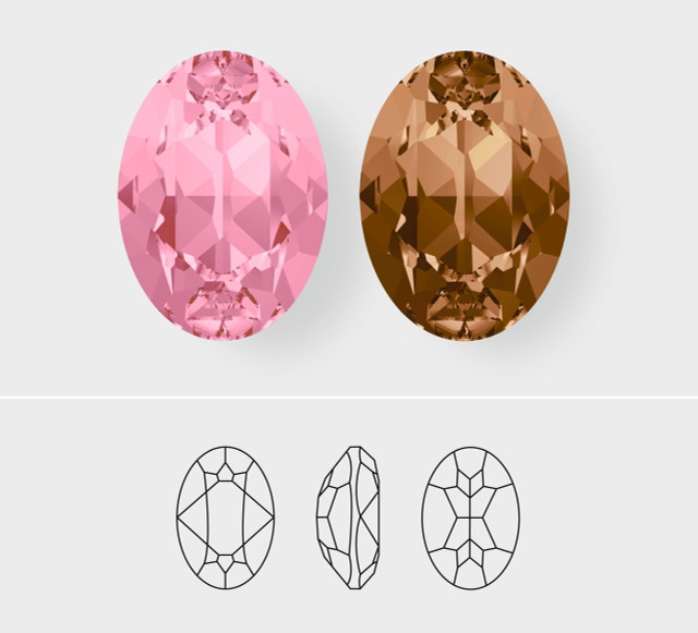 Swarovski Crystals | 18mm x 13mm Oval