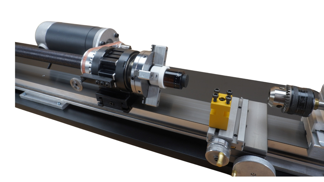 Professional Cue Repair Lathe – Large Bore | Mid-America USA Made