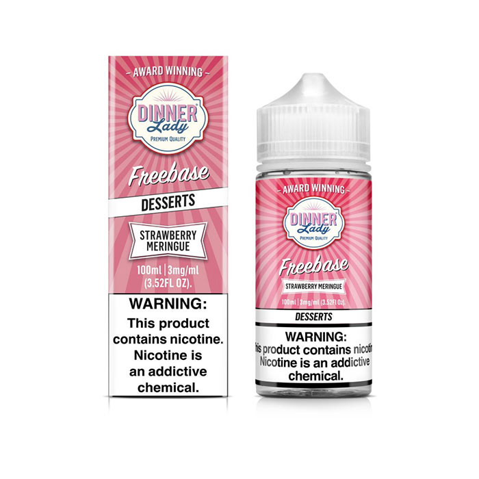 Dinner Lady - Strawberry Meringue | 100ML - Budget Vapors