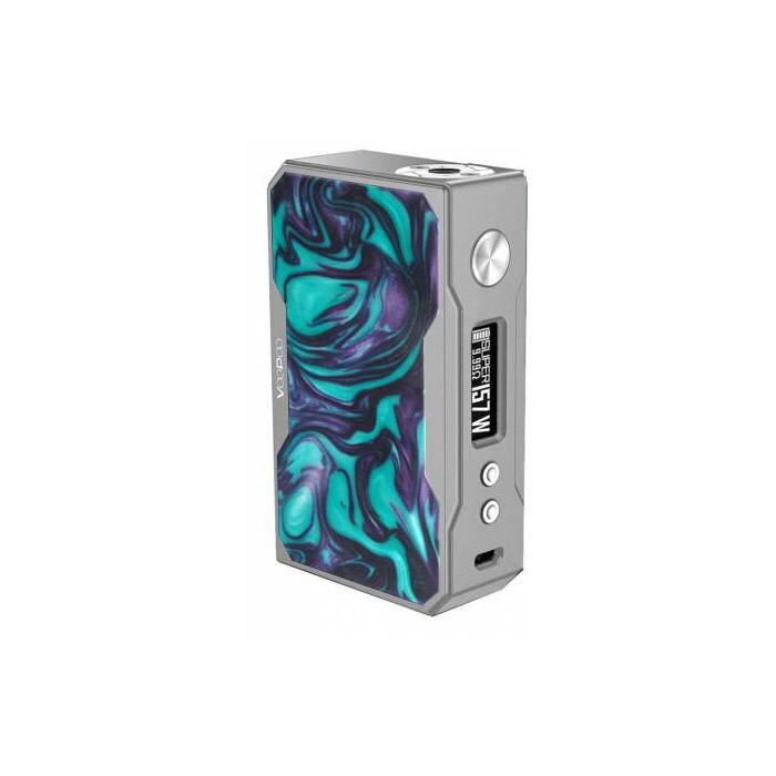 Voopoo Drag Silver Frame Resin 157W TC Box Mod | Budget Vapors